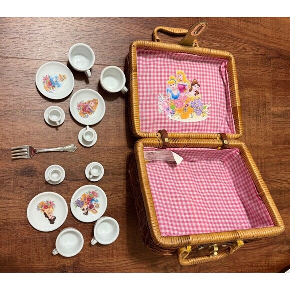 Disney | Toys | Disney Princess Porcelain Mini Tea Set Cinderella Belle ...